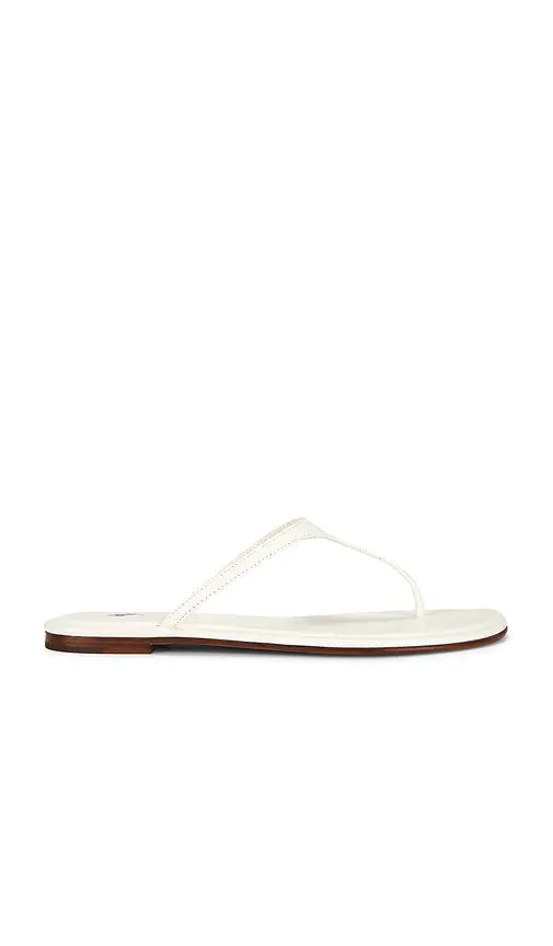 Polo Ralph Lauren Nappa Thong Flat Sandals - White