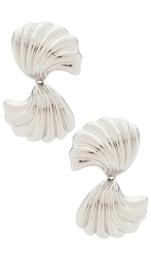 LELET NY Vini Drop Earrings In Metallic Silver - Rhodium