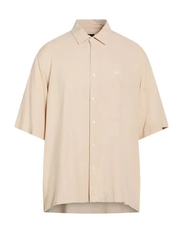 Armani Exchange Shirt Size Viscose - Beige
