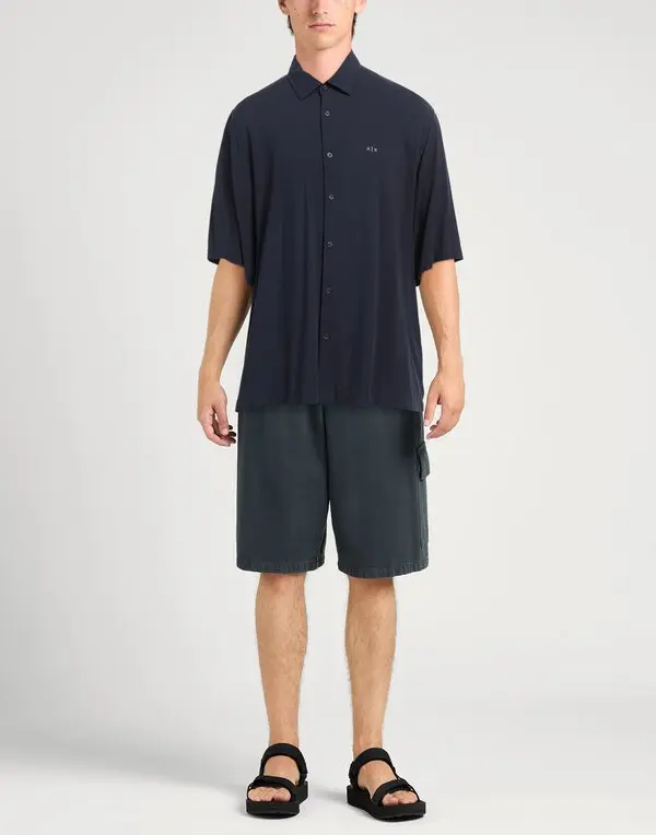 Armani Exchange Shirt Size Viscose - Blue