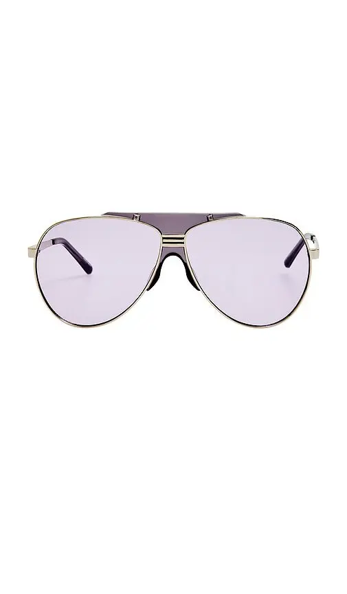 Attico Amelia Sunglasses - Silver & Purple