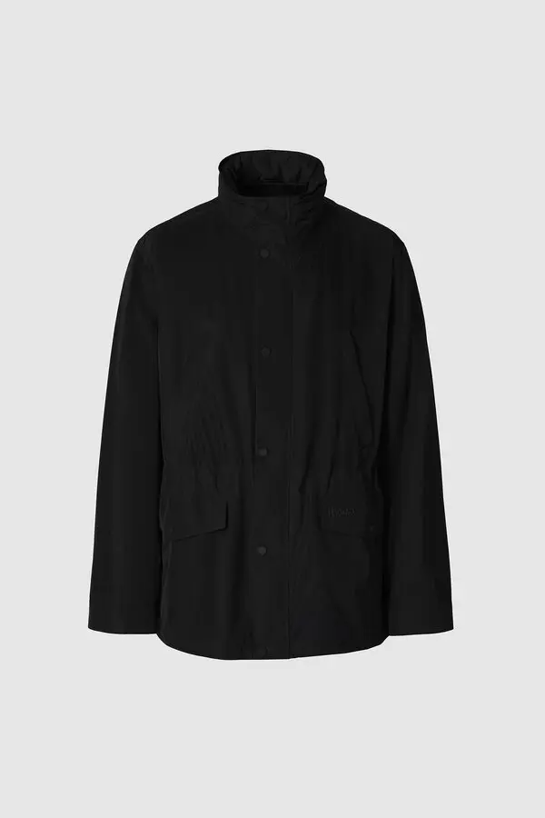 Mackage Lionel Medium-length Rain Jacket - Black