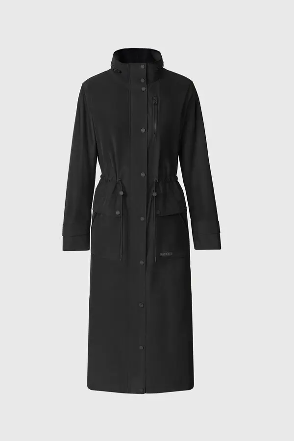 Mackage Magdelena Maxi-length Rain Jacket - Black
