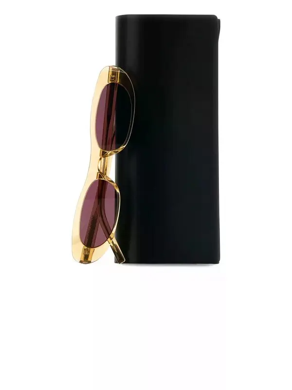 Saint Laurent Oval-frame Sunglasses - Neutrals