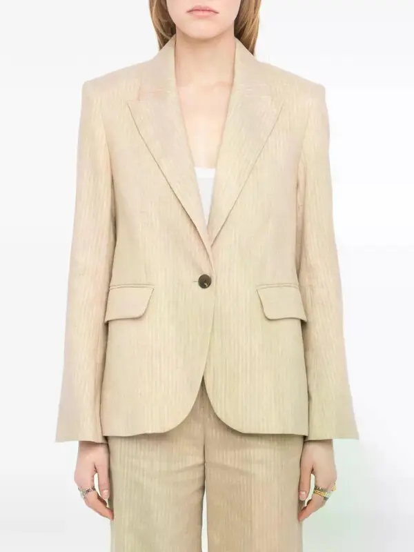 Zadig&Voltaire Tailored Pinstripe Blazer - Neutrals