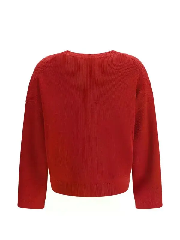 Brunello Cucinelli Patch-pocket Cotton Sweater - Red