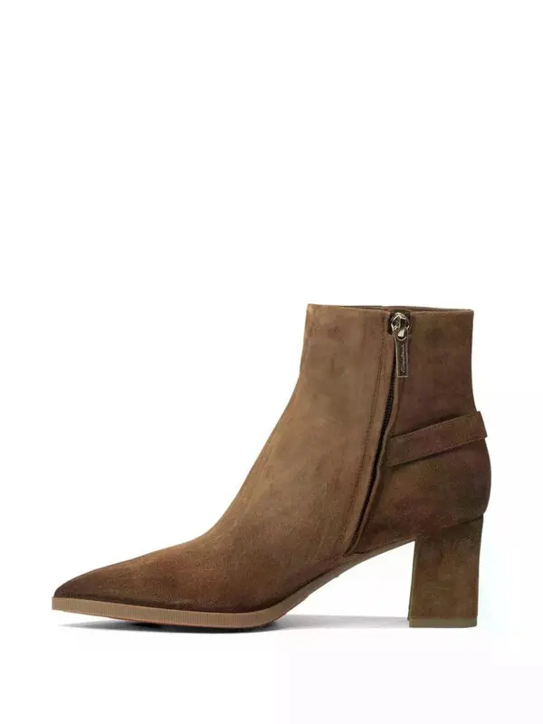 Santoni Buckle Suede Boots