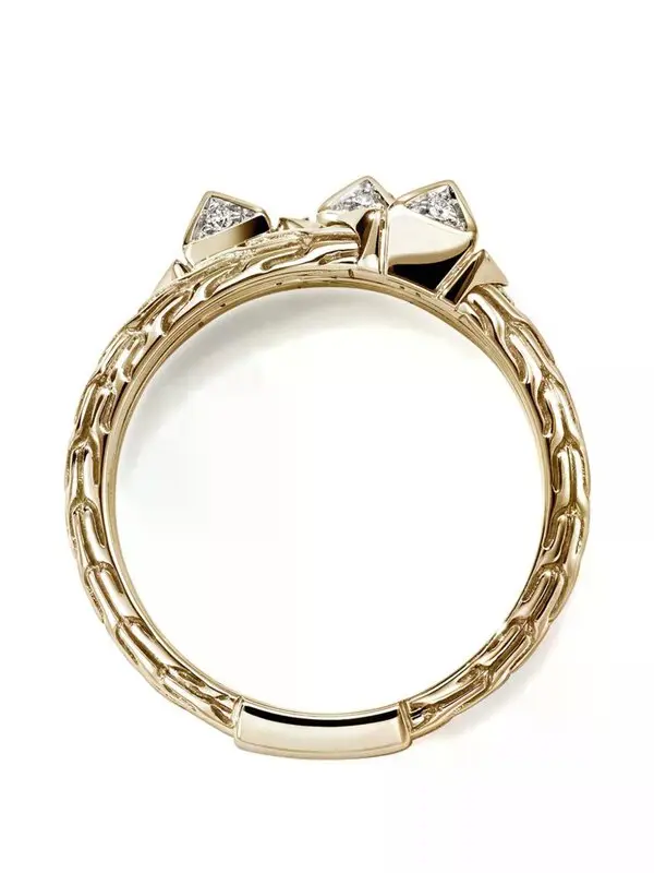 John Hardy Diamond Triple Row Ring
