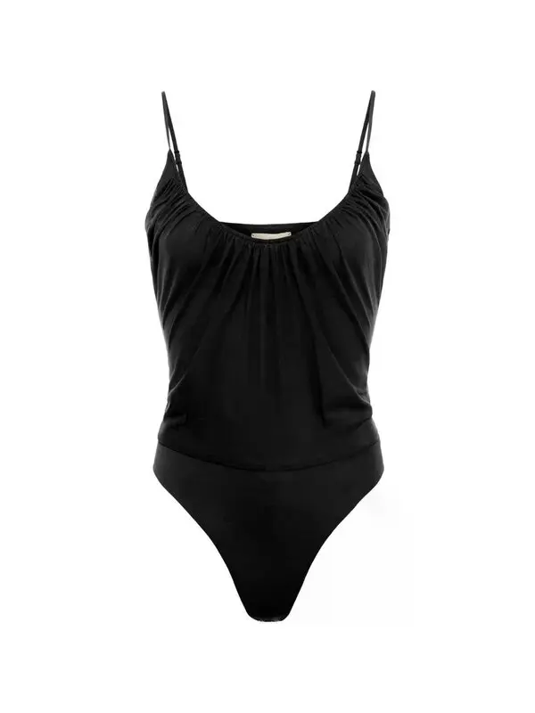 L'Agence Gelina Gathered Bodysuit - Black