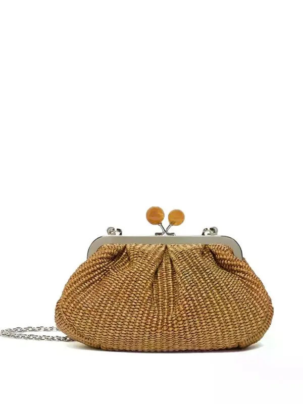 Max Mara Small Pasticcino Raffia-effect Sphere Tote