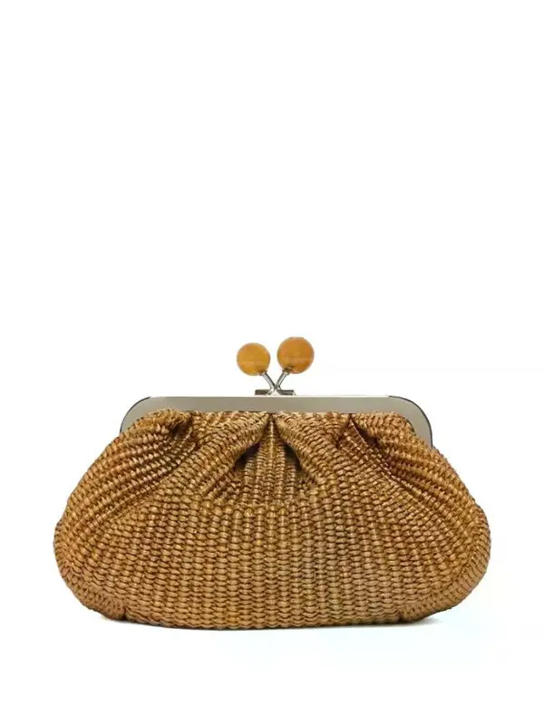 Max Mara Small Pasticcino Raffia-effect Sphere Tote