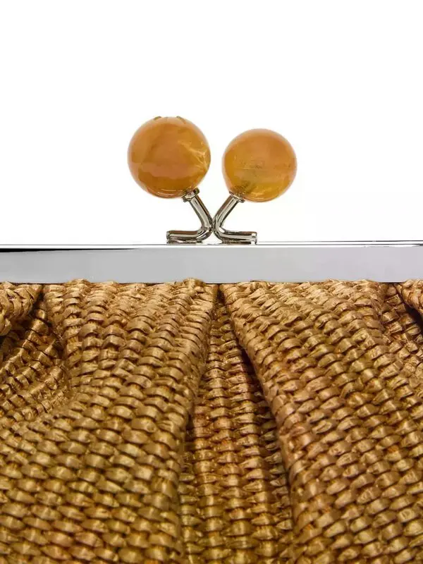 Max Mara Small Pasticcino Raffia-effect Sphere Tote