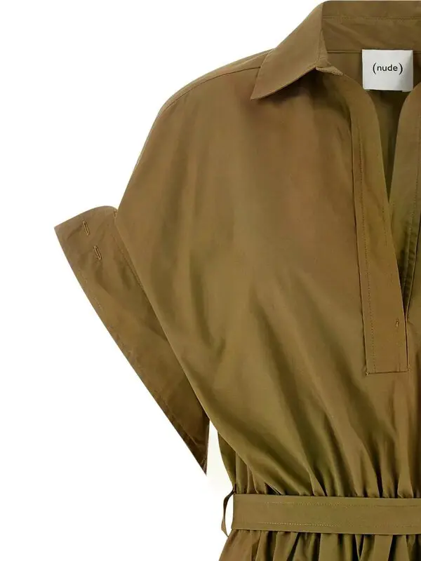 NUDE Shirt Midi Dress