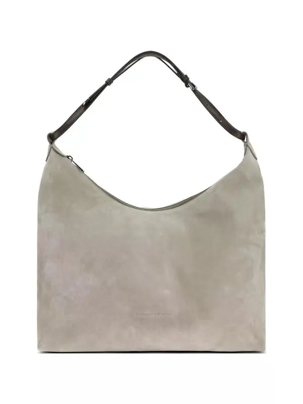 Brunello Cucinelli Suede Shoulder Bag