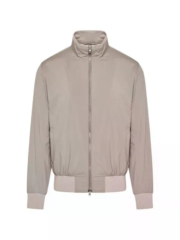 BARBA NAPOLI Zip Bomber Jacket - Neutrals
