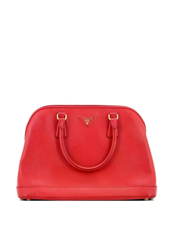 Prada Open Promenade Saffiano Leather Medium Tote Bag - Red
