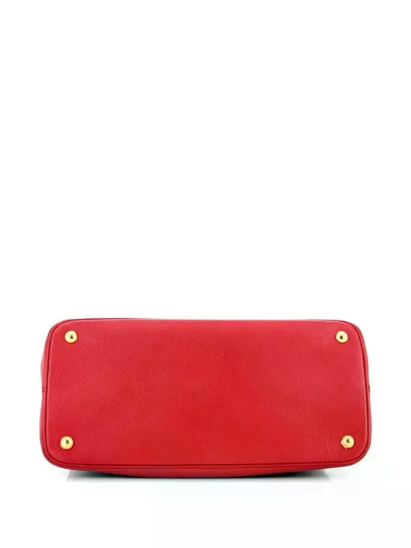 Prada Open Promenade Saffiano Leather Medium Tote Bag - Red