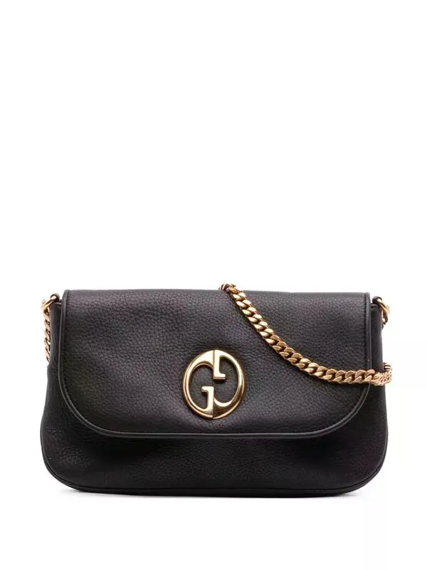 Gucci Leather 1973 Chain Shoulder Bag