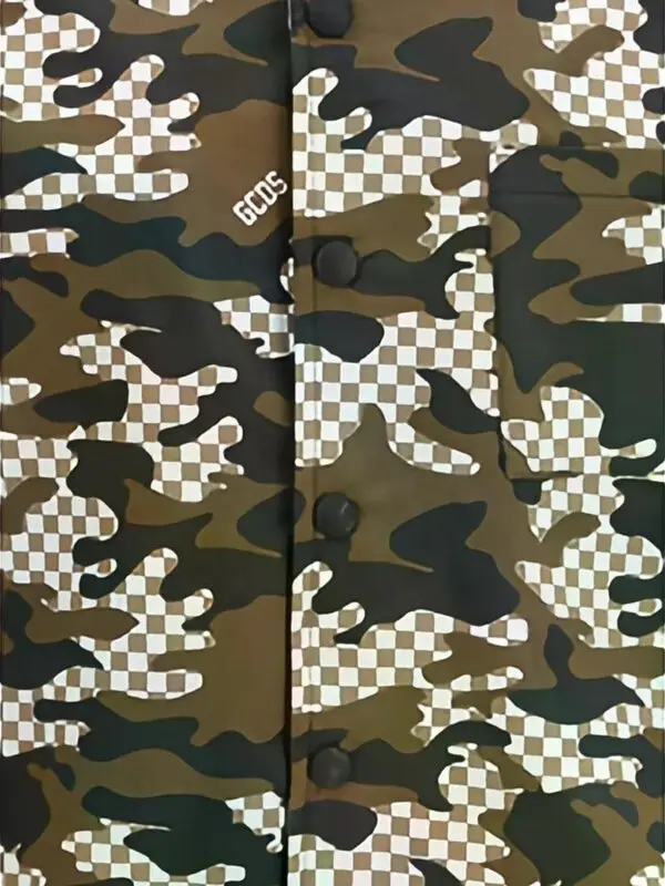 Gcds Check Camouflage Shirt
