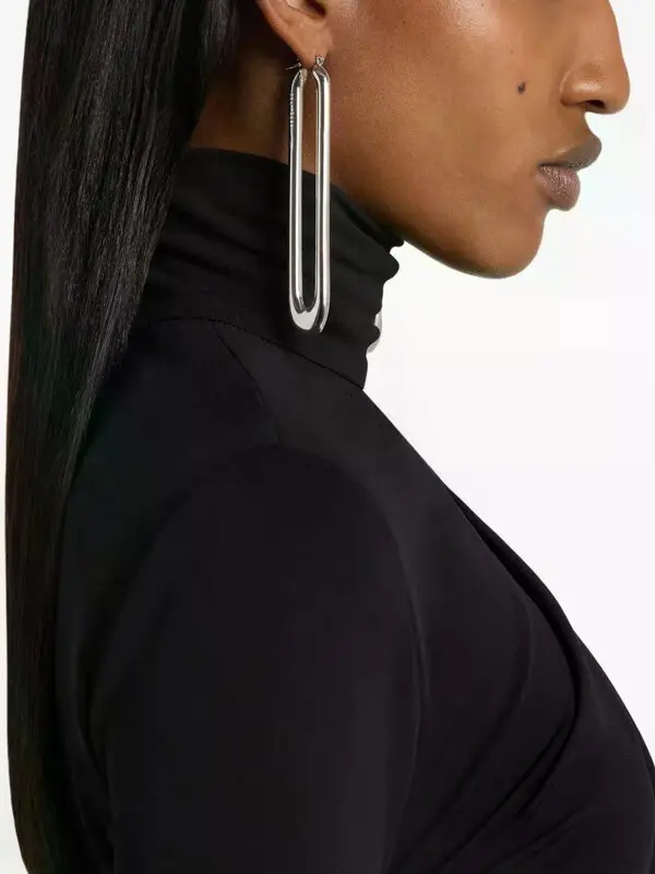 COURREGES Oval Hoop Earrings