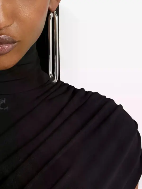 COURREGES Oval Hoop Earrings