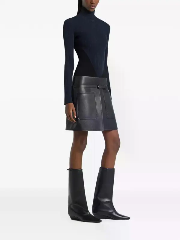COURREGES V-line Turtleneck Sweater