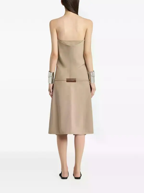 COURREGES Belted Strapless Playsuit