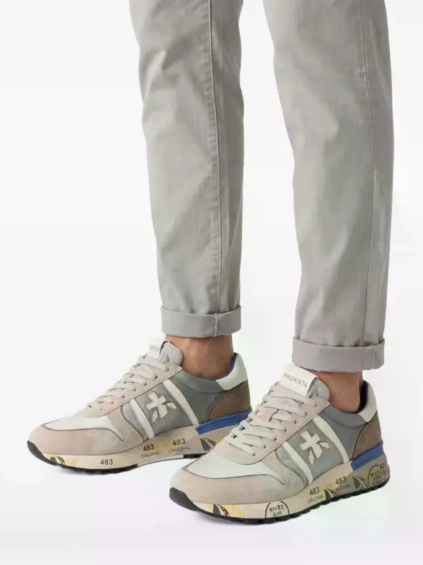 Premiata Lander 8010 Panelled Sneakers - Neutrals