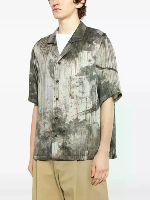 ZIGGY CHEN Printed Silk Shirt