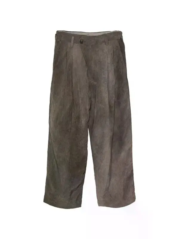 ZIGGY CHEN Pinstriped Pleated Trousers