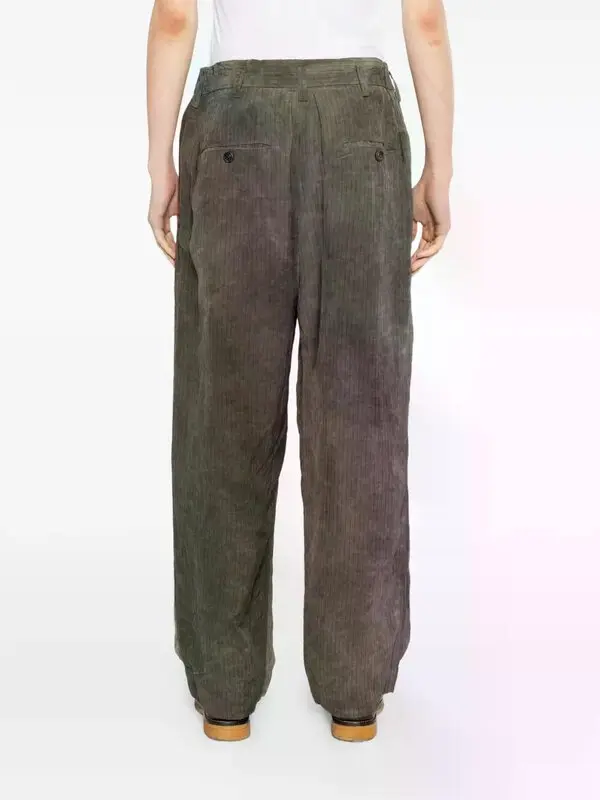ZIGGY CHEN Pinstriped Pleated Trousers