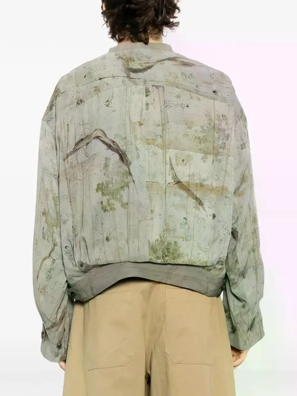 ZIGGY CHEN Printed Silk Jacket