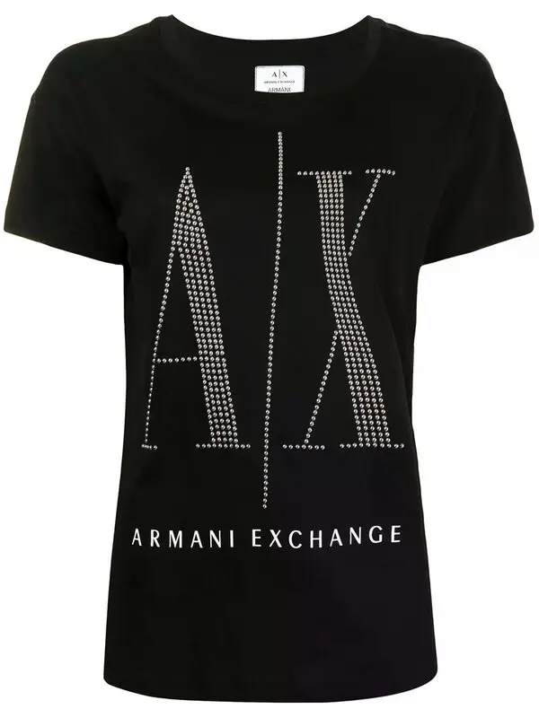 Armani Exchange Sequin-logo T-shirt