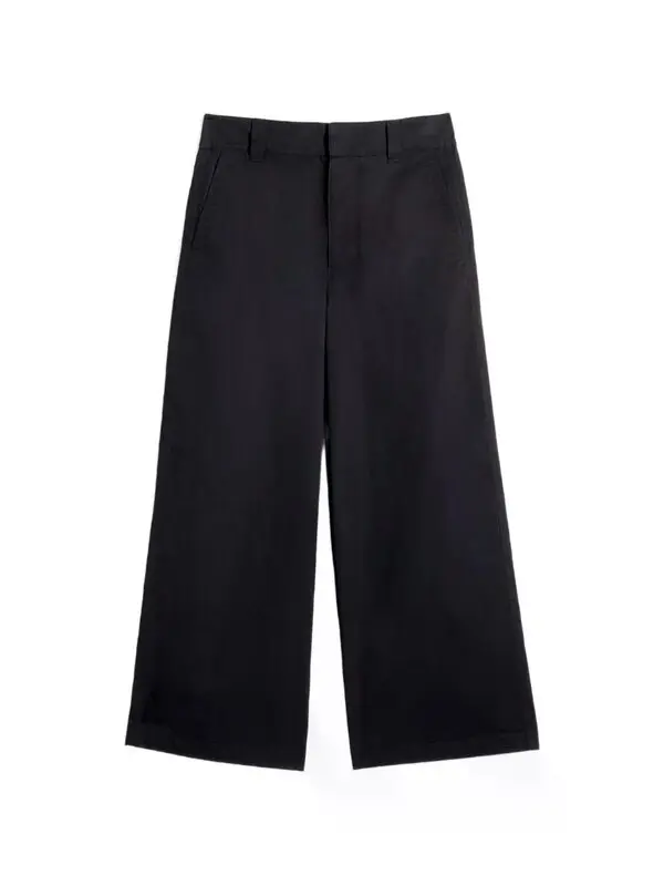 LEMAIRE Straight High-waisted Trousers - Black
