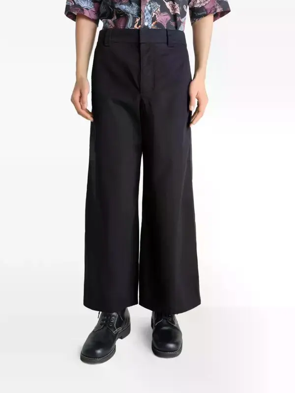 LEMAIRE Straight High-waisted Trousers - Black