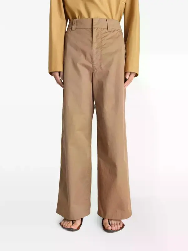 LEMAIRE Straight Fit Cotton Twill Trousers