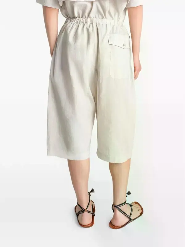 LEMAIRE Drawstring Cargo Bermuda Shorts In Technical Cotton