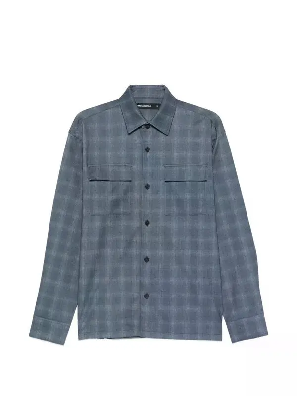 Karl Lagerfeld Pocket Checked Shirt