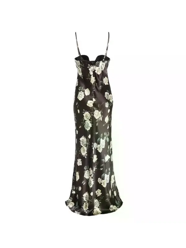 L'Agence Sayla Floral-print Gown