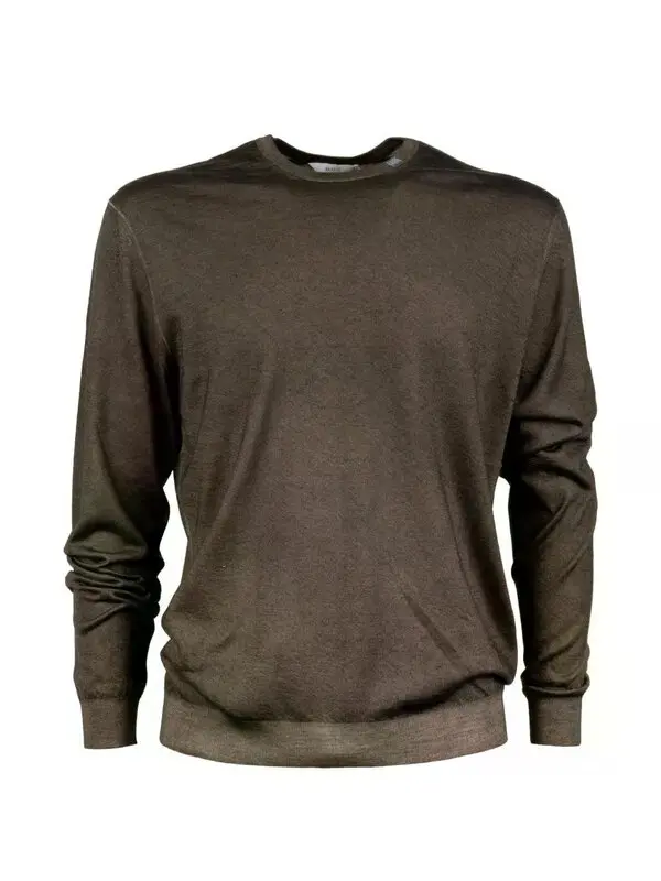 Malo Round-neck Sweater - Brown