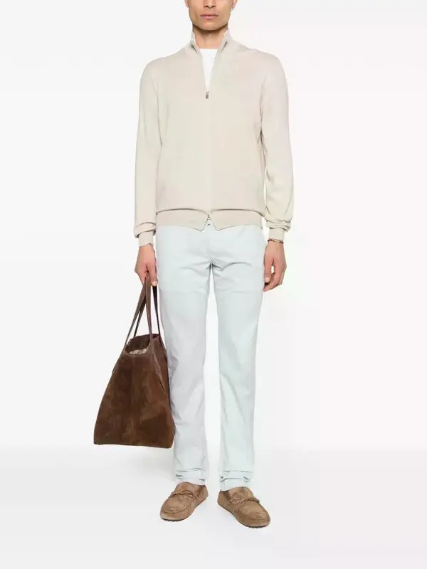 GRAN SASSO Zip Cardigan - Neutrals