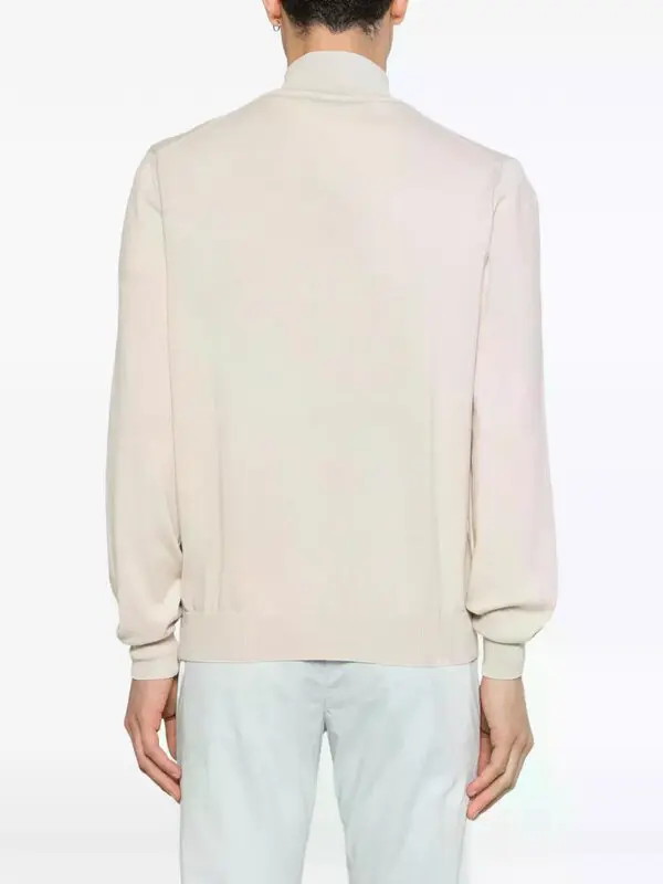 GRAN SASSO Zip Cardigan - Neutrals