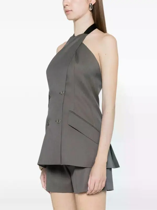 Max Mara Cali Sleeveless Waistcoat - Grey