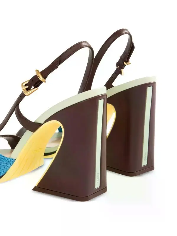 Fendi Cutout Heel Arco Pumps
