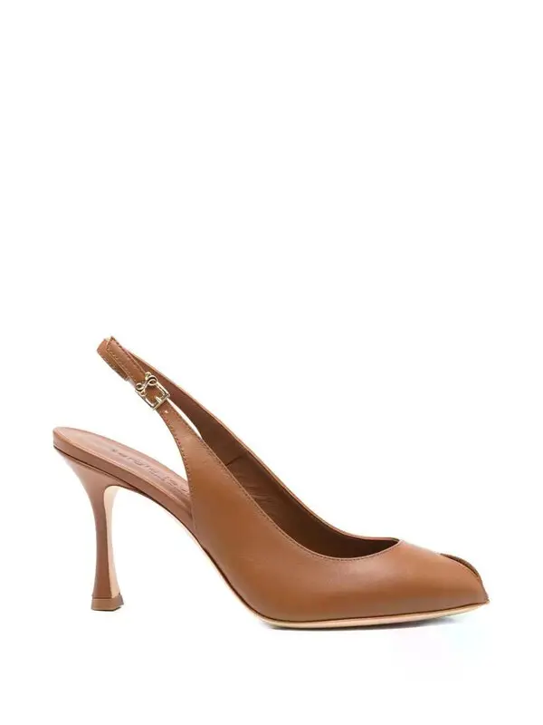 SERGIO LEVANTESI Peep-toe Slingback Sandals