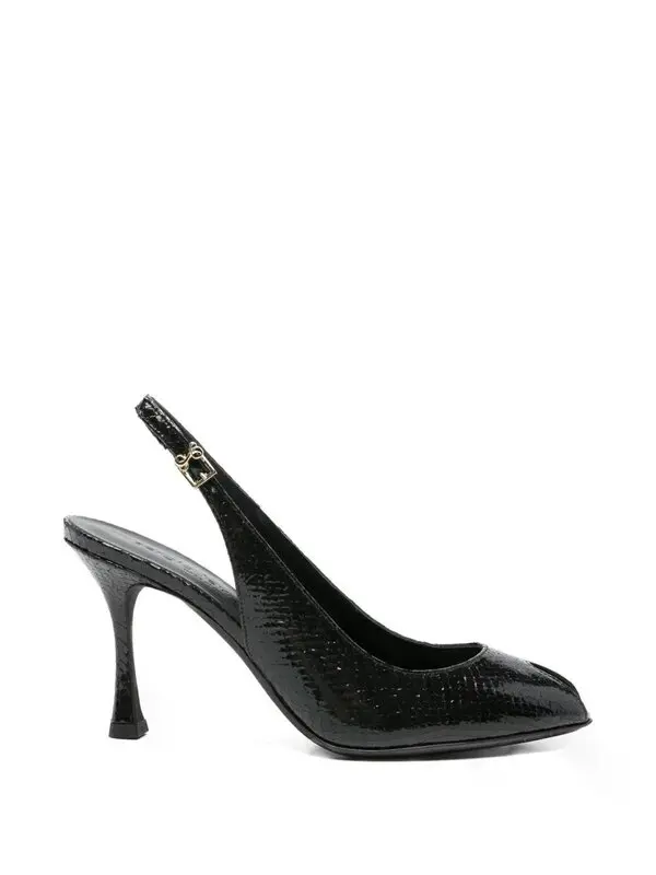 SERGIO LEVANTESI Peep-toe Slingback Sandals
