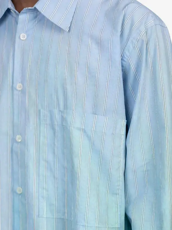 Universal Works Square-pocket Striped Shirt