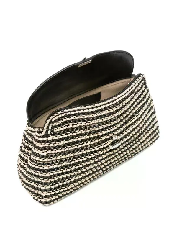 TOTEME T-lock Woven Shoulder Bag