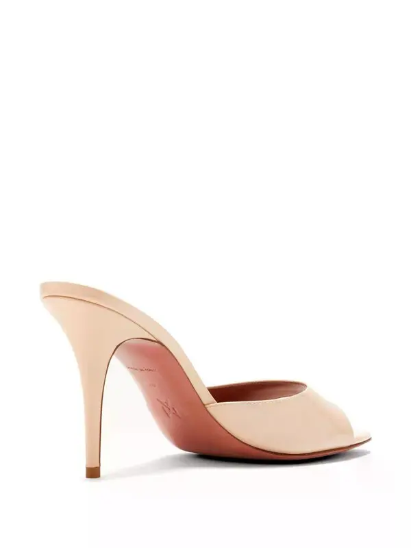 Amina Muaddi Elodie Slippers - Neutrals