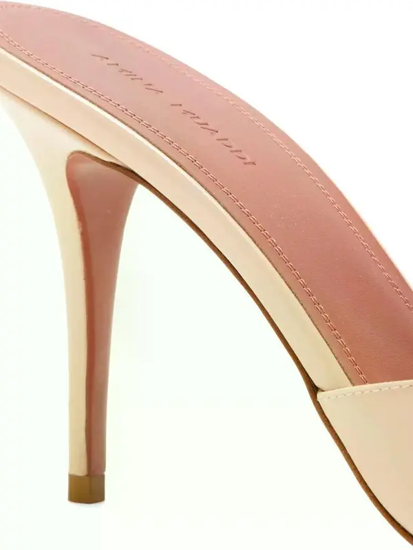 Amina Muaddi Elodie Slippers - Neutrals